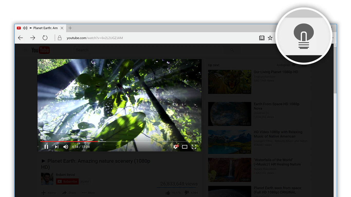 Turn Off the Lights for Microsoft Edge is Finally Available