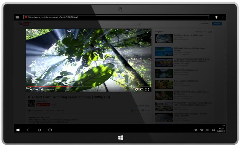 Turn Off the Lights Windows Store - Tablet Mode