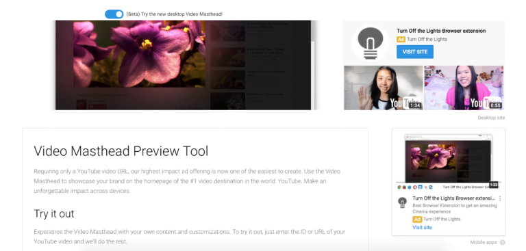 How to advertise on YouTube masthead banner on YouTube website (and ...