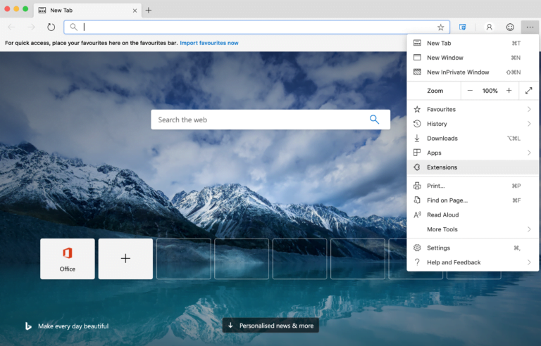 How to get Chrome extensions on Edge web browser in 5 easy steps?