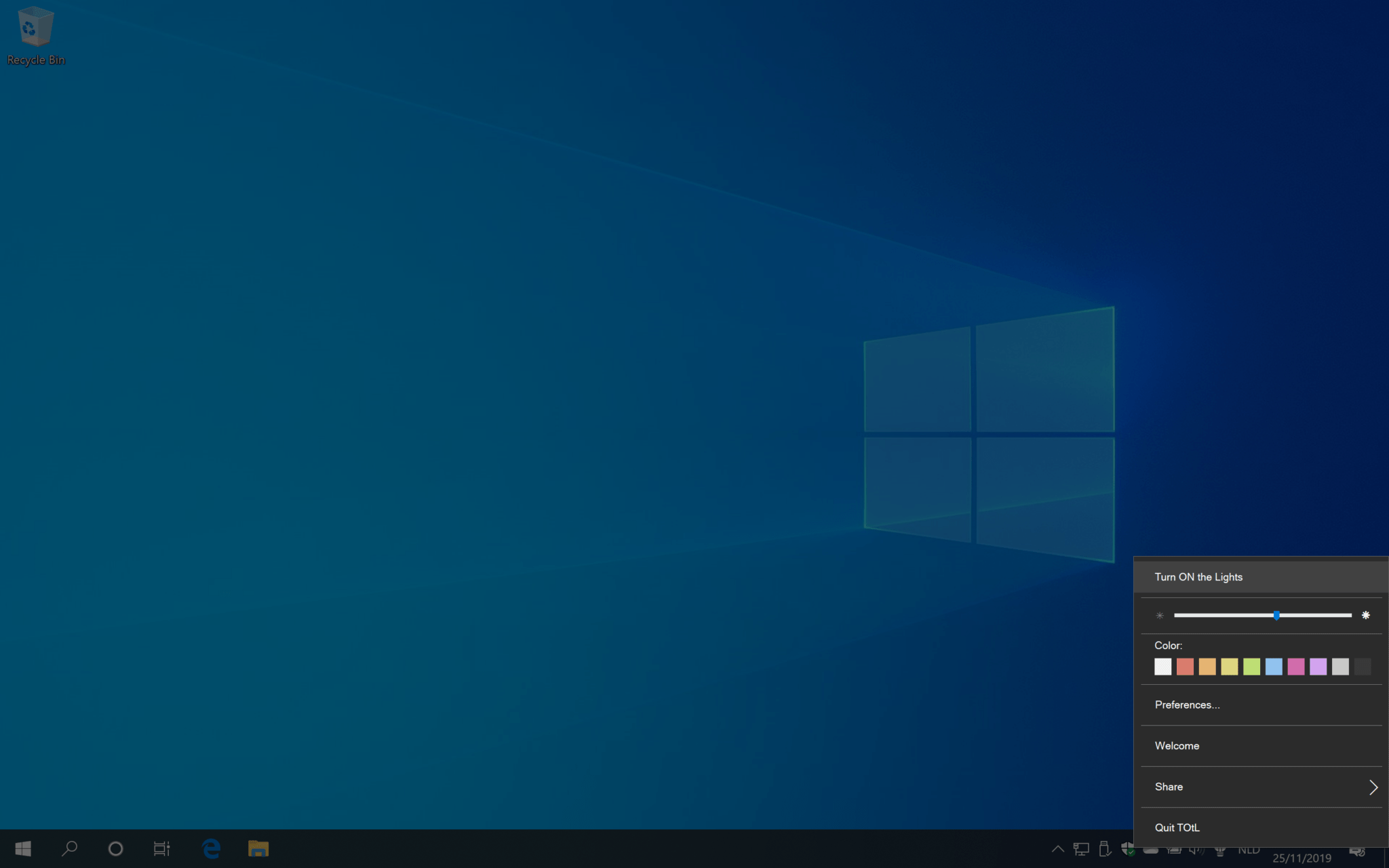 Where unlock the settings for Turn Off the Lights for Desktop app ...