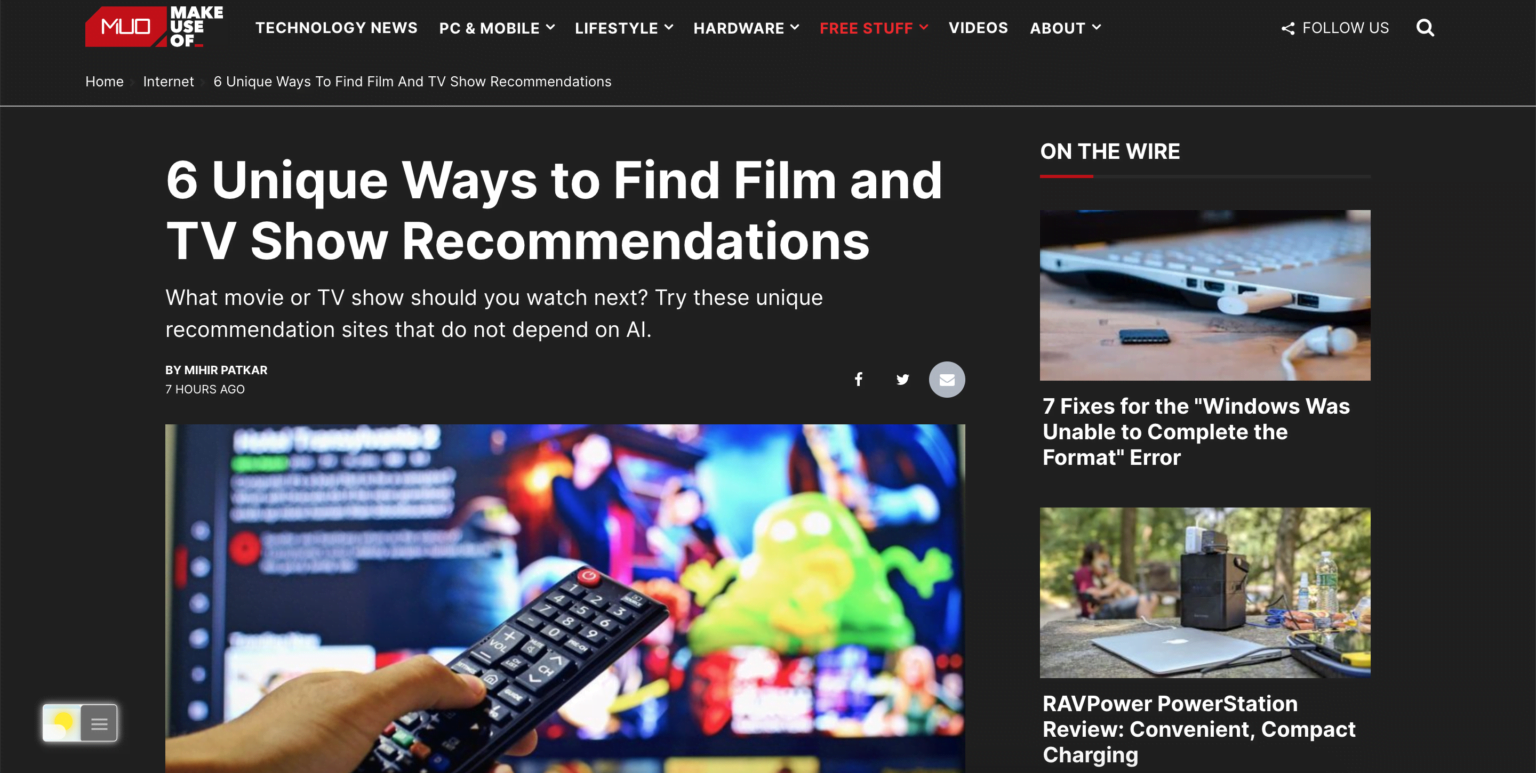 How To Enable Makeuseof Dark Mode In 3 Easy Steps