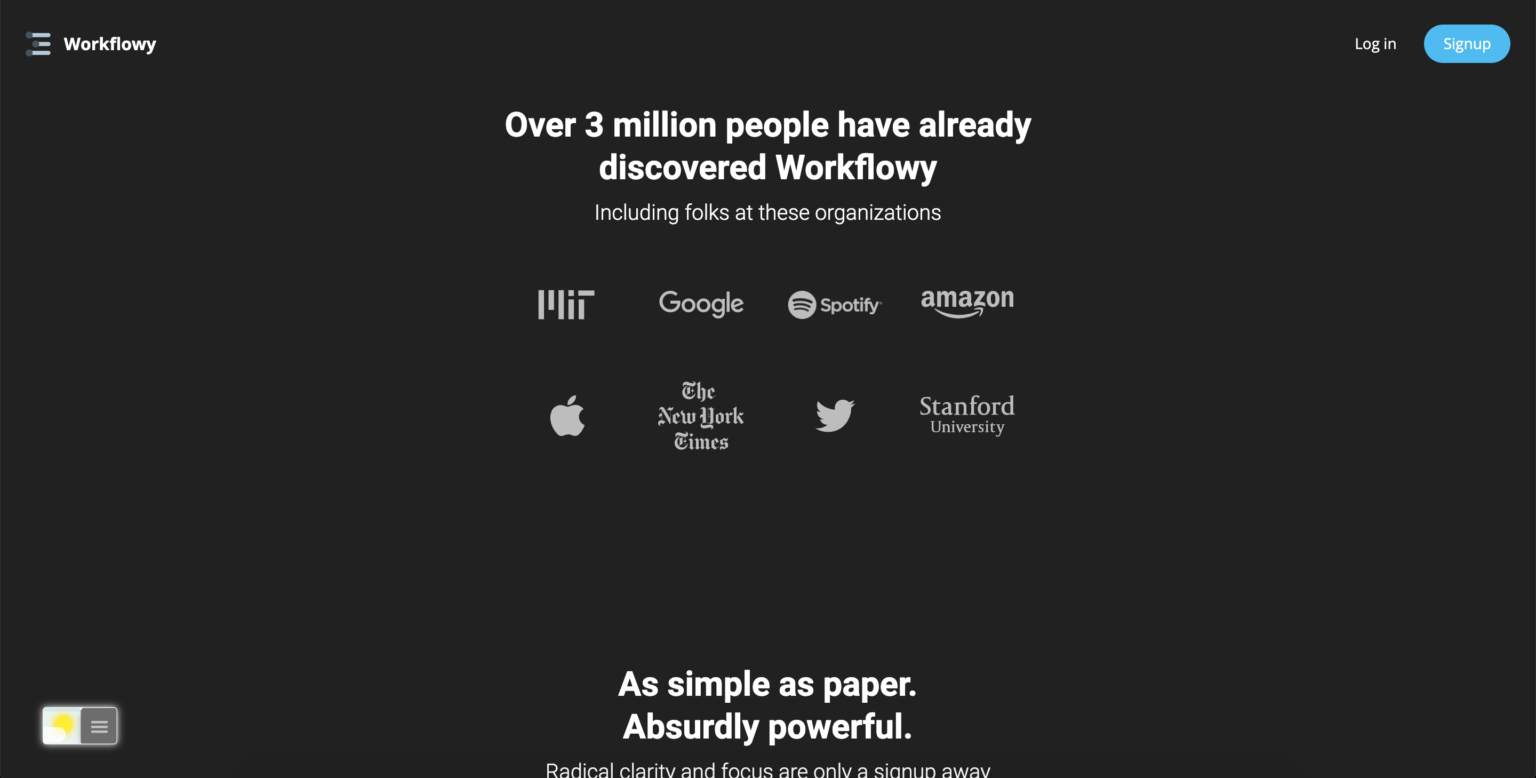 How to enable Workflowy Dark Mode in 3 easy steps?