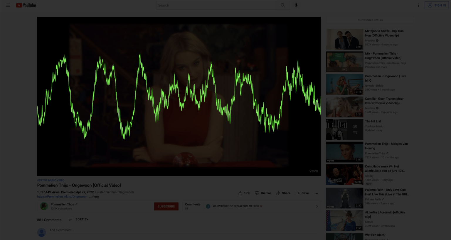 How to get the epic Audio visualizer for YouTube (+ HTML5 videos)