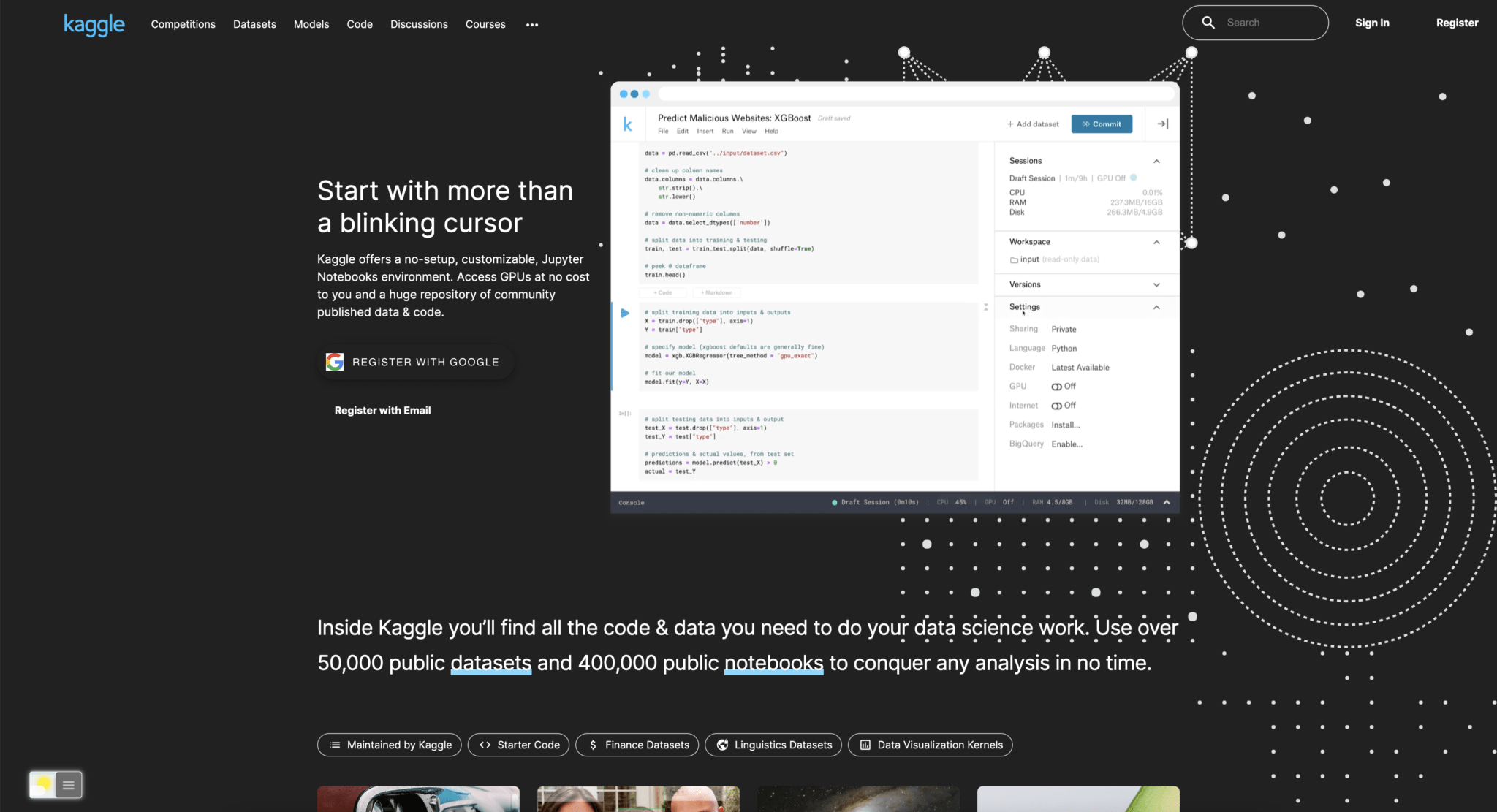 Kaggle Dark Mode - Science Easier on the Eyes in 3 Steps