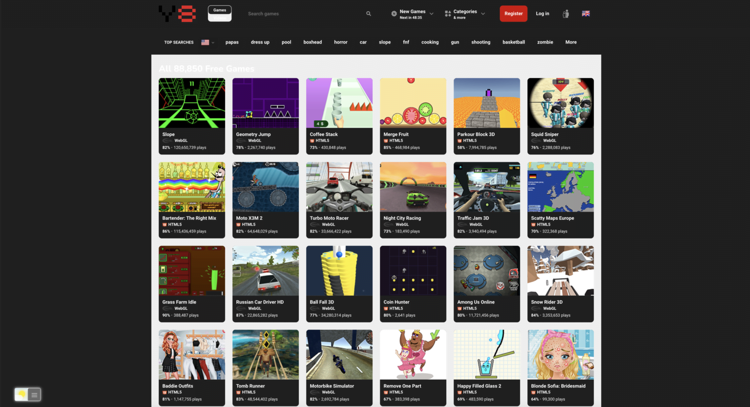 How to enable Y8 Dark Mode in 3 easy steps?